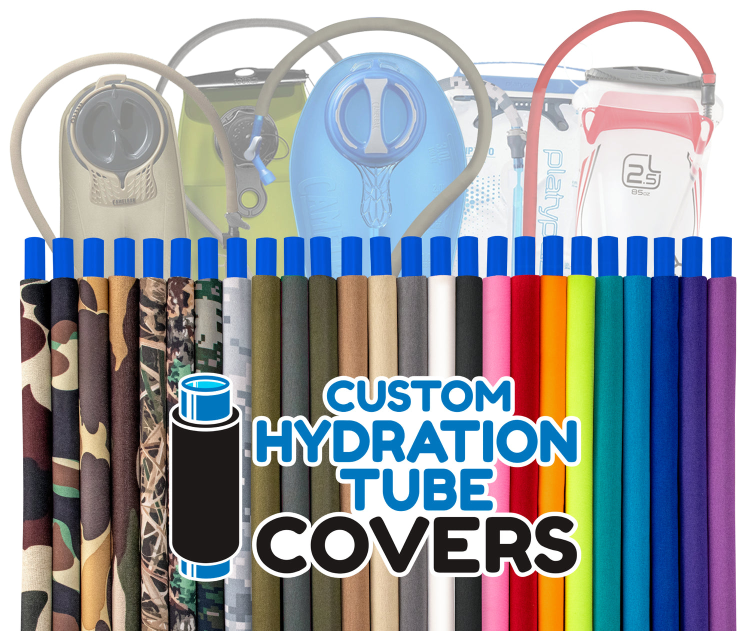Custom Length Insulated Drink Tube Hose Cover | Gearhandle.com