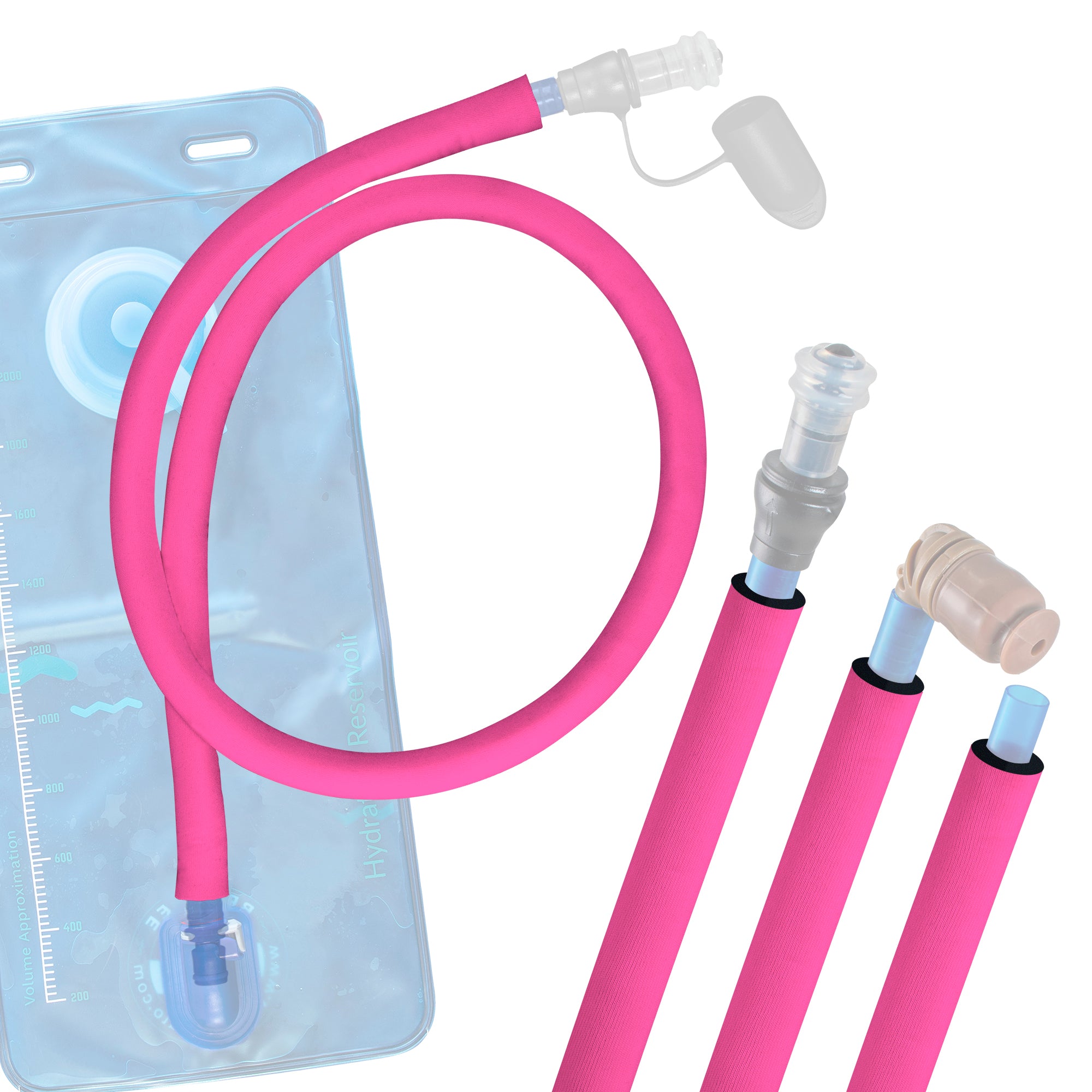 Hot Pink Insulated Drink Tube Hose Cover | Gearhandle.com