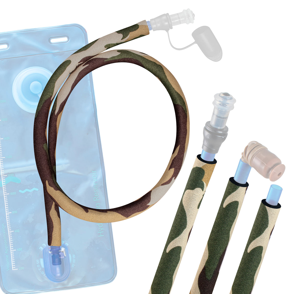 Multi Brown Camo Insulated Drink Tube Hose Cover | Gearhandle.com
