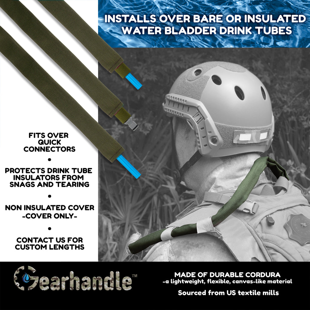 OD Green Non Insulated Drink Tube Sleeve | Gearhandle.com