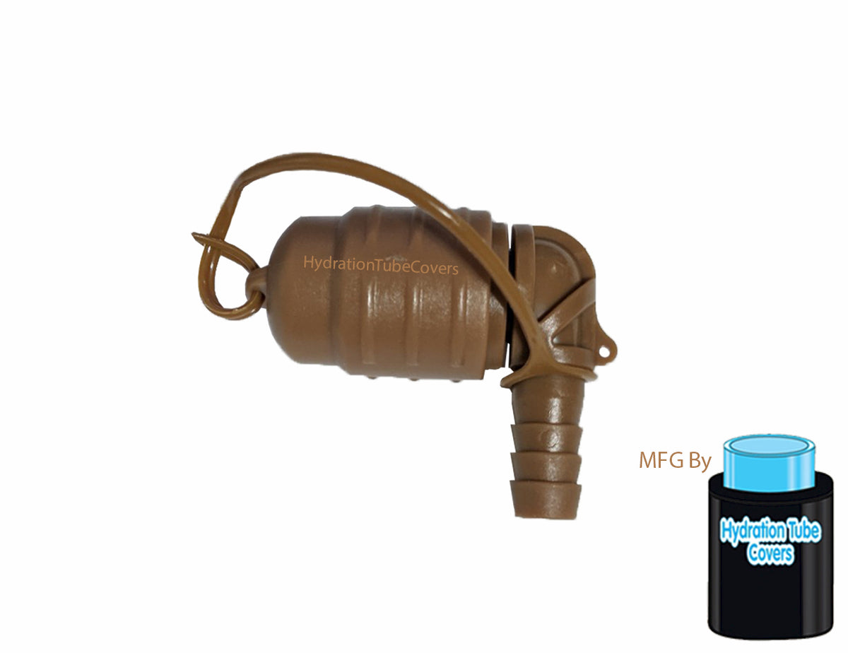 Coyote Brown Bite Valve with Lanyard cap | Gearhandle.com