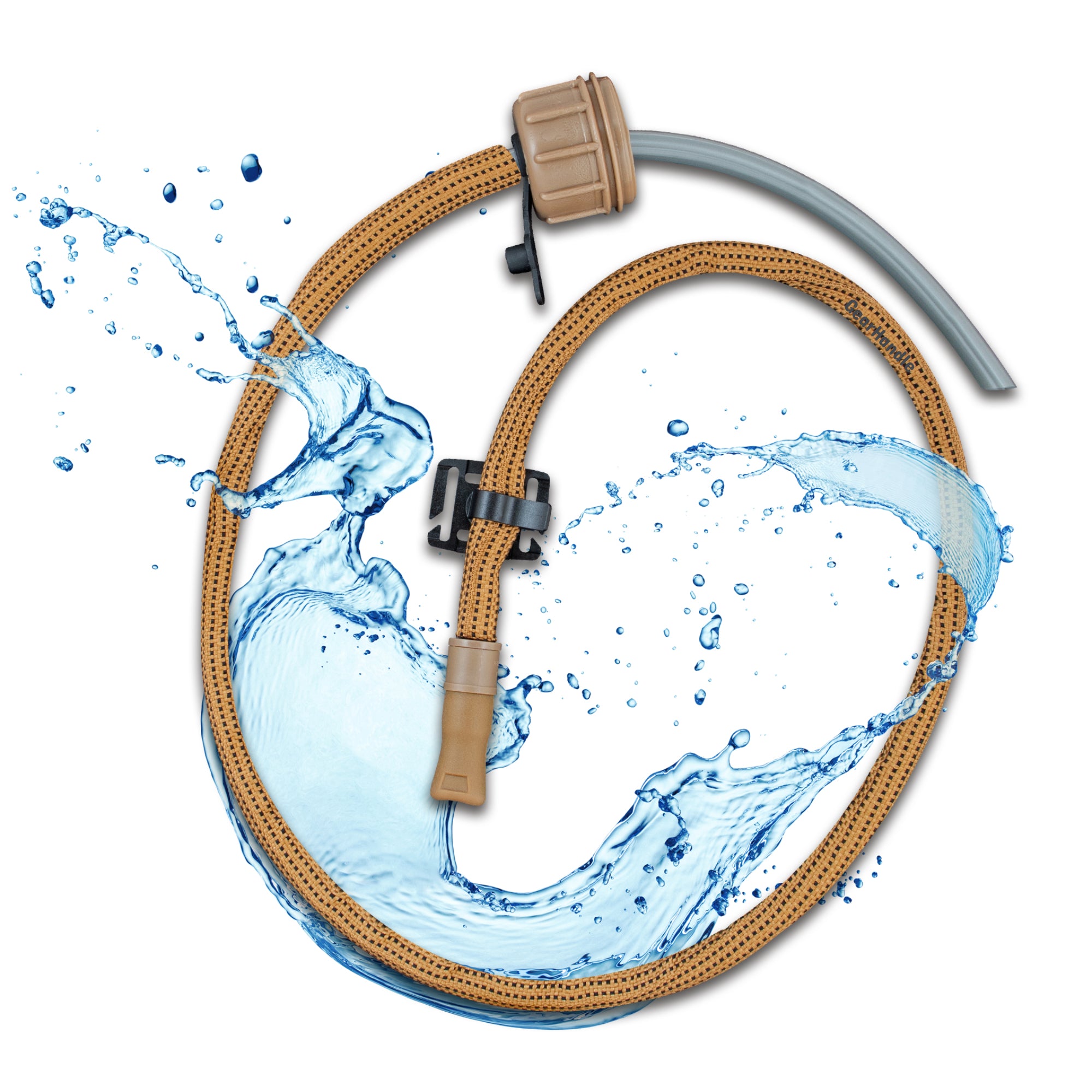 Coyote Brown Canteen Cap Straw Kit | Gearhandle.com