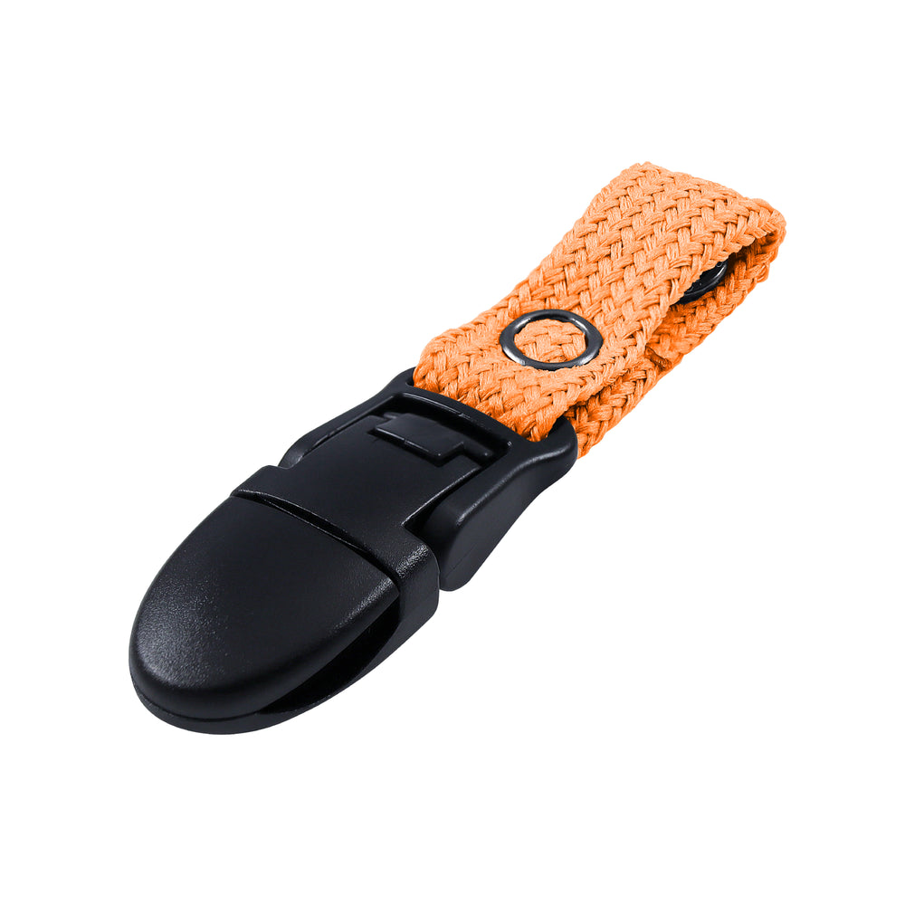 Fluorescent Orange Drink Tube Lanyard Clip | Gearhandle.com