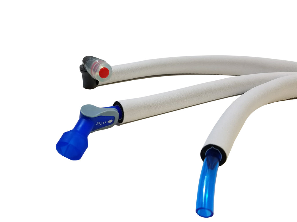 White Insulated Drink Tube Hose Cover | Gearhandle.com